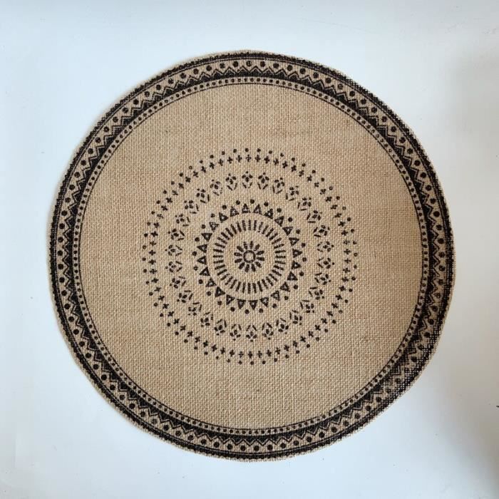 SET DE TABLE,05--Napperon de Table rond en broderie-dentelle, napperon ...