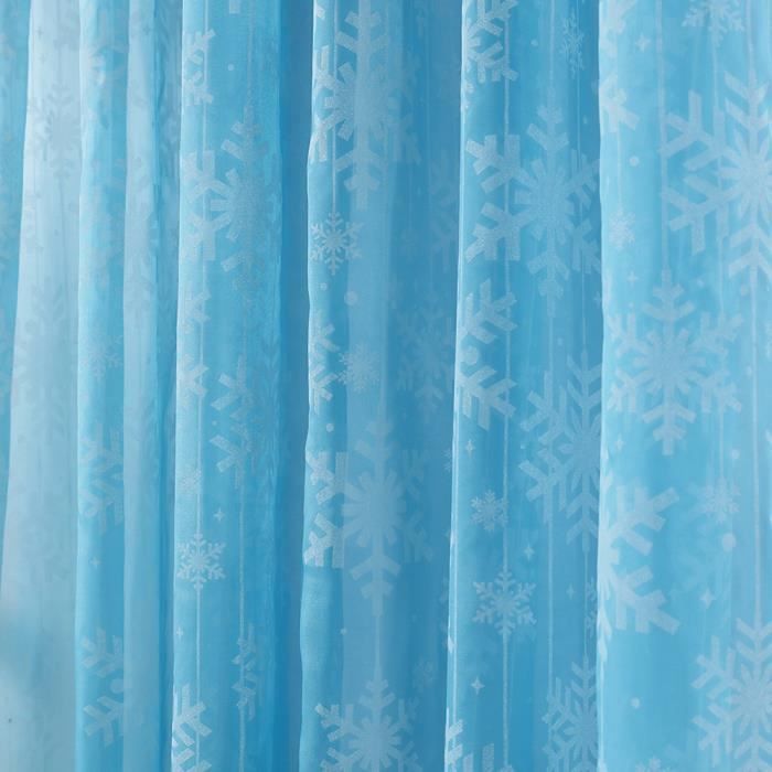 Voilage de fenêtre - VGEBY - Motif flocon de neige - 100x200cm ...