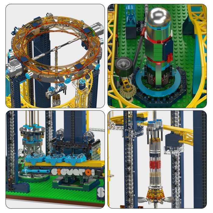 Mould King 11031 Parc d'attractions jouets Ascenseur spatial motorisé ...