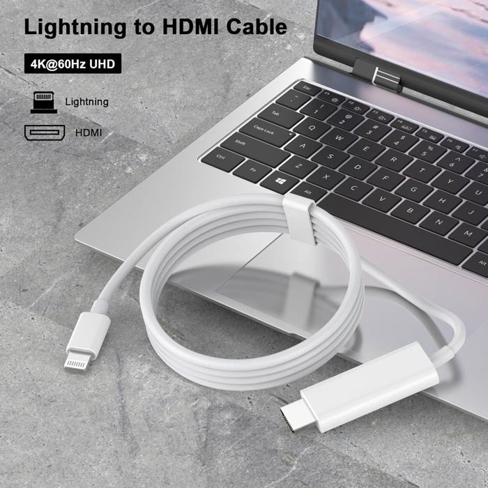 [Certifié Apple Mfi] Câble Adaptateur Lightning Vers Hdmi Apple Pour ...