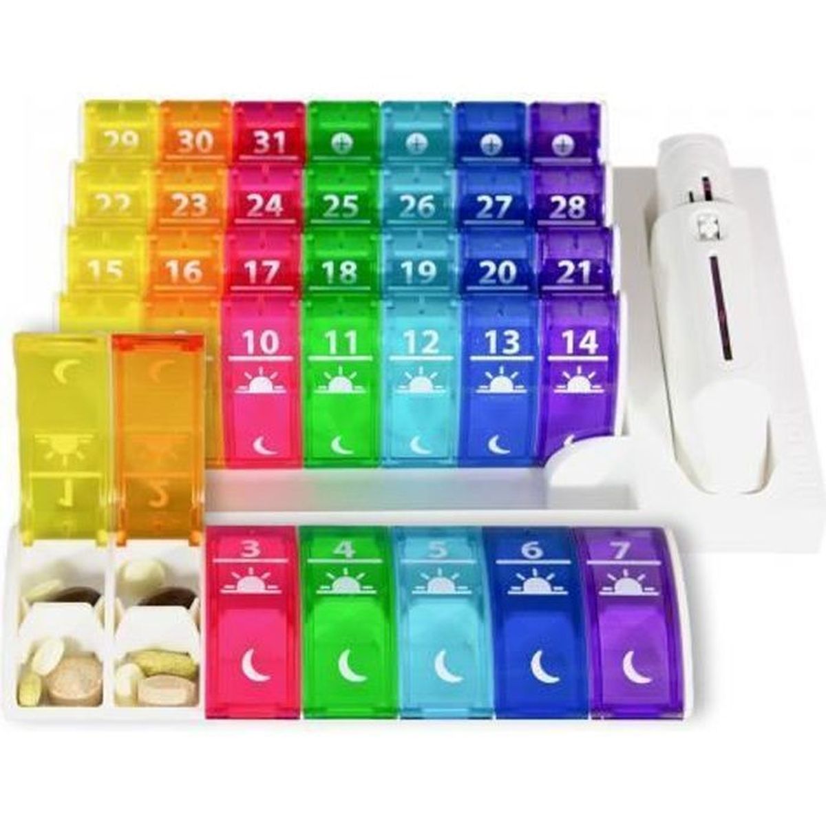 PILULIER Pilulier mensuel Anabox Matin et Soir - Cdiscount Santé ...