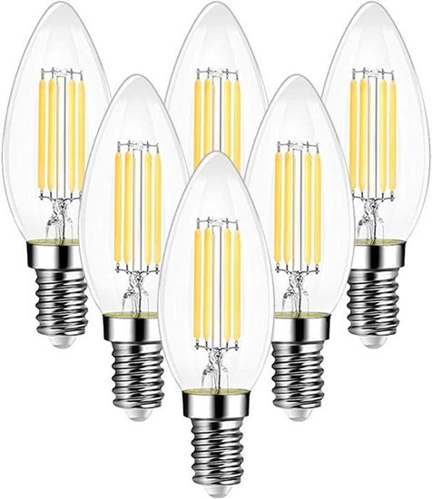 Ampoule Filament Bougie LED E14 Ampoules 6W quivalent Incandescente 60W Ampoules Culot Vintage ...