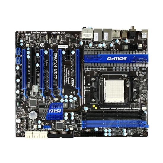 Carte mère MSI 890FXA-GD70 AMD 890FX Socket AM3 4xDDR3 SDRAM 32 Go ATX ...