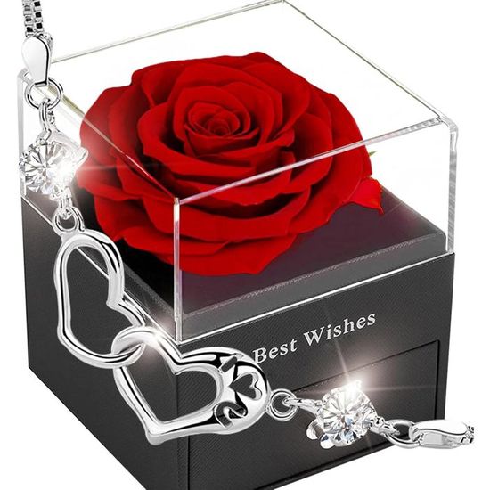 Preserved Eternal Rose Box,Preserved Real Rose Flowers,Romantic Gift ...