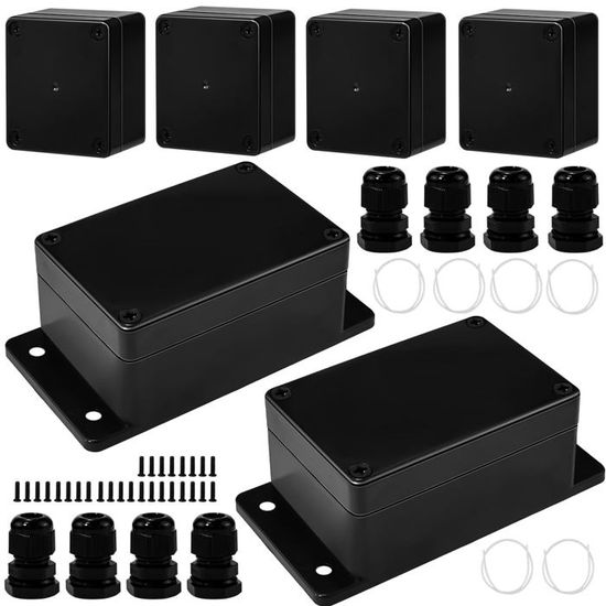 Boîtes de Jonction Etanche IP65, Boitier Plastique Electronique 2 ...