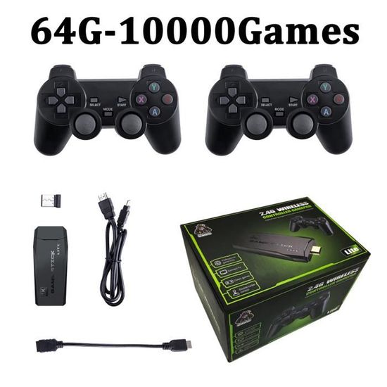 64g-10000 matchs - Bâtons de jeux vidéo Console M8 2.4G Double ...