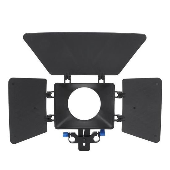 Camera Matte Box, 15 mm Rail Rods Matte Box Camera Lens Hood for Canon ...