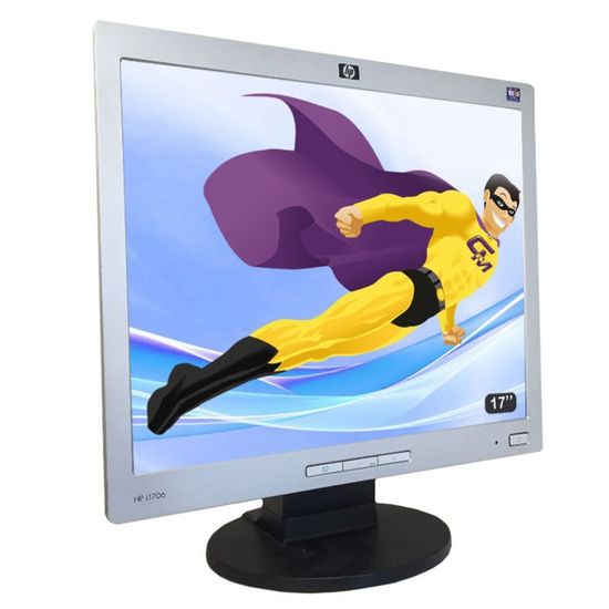 Ecran Plat PC 17" LCD HP L1706 1280x1024 43cm Réglable VGA HPVESA ...