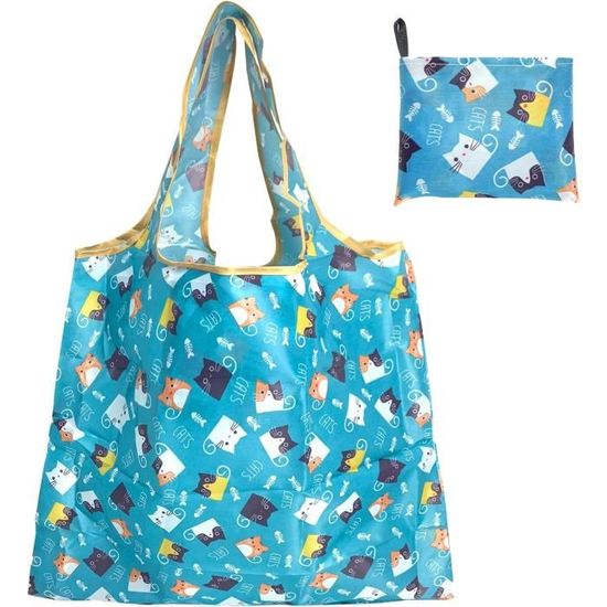 Sac Courses Pliable, Réutilisable Grand Sac À Provisions Léger ...