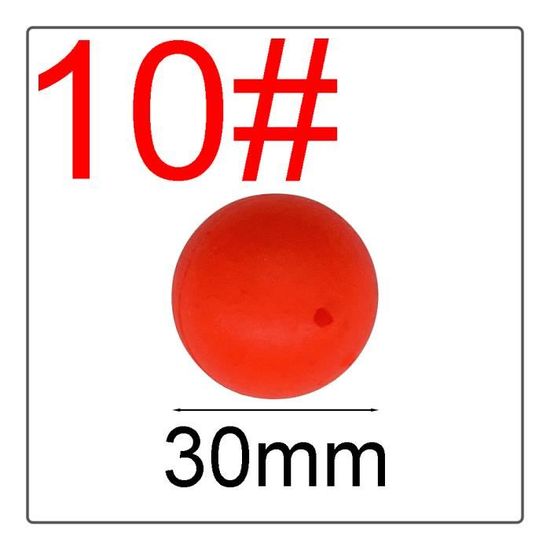 10 Red 10pcs Boule flottante en mousse EPS équipement de pêche couleurs ...