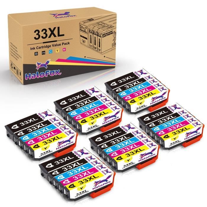 HALOFOX 30-Pack Cartouche Epson XP-7100 XP-540 XP-530 XP-640 XP-635 XP ... HALOFOX 30-Pack Cartouche Epson XP-7100 XP-540 XP-530 XP-640 XP-635 XP ...