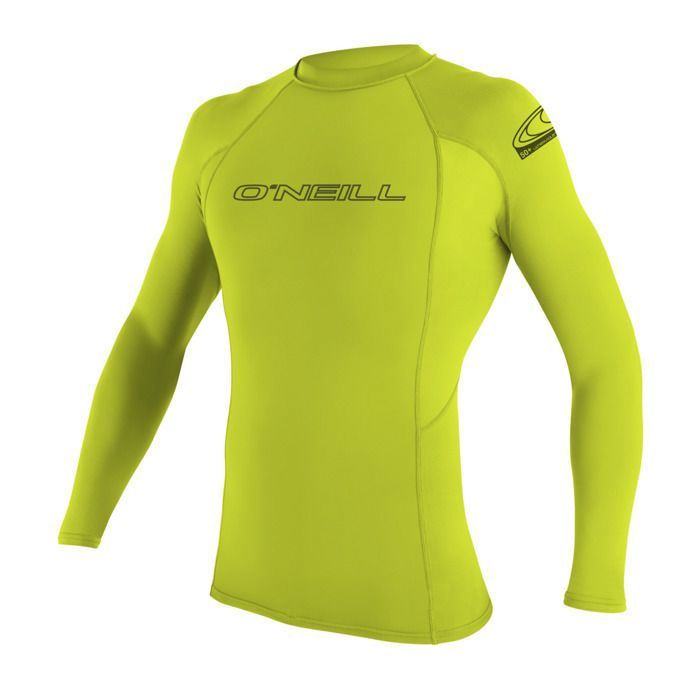 Rashguard manches longues O'Neill Basic Skins vert lime - Cdiscount ...