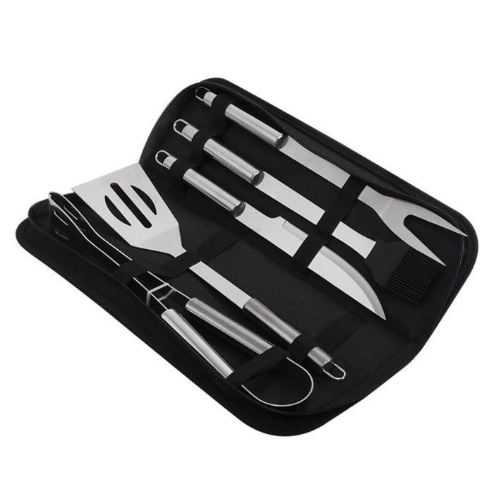 Couverts pour barbecue, lot de 5 accessoires pour barbecue en acier ...