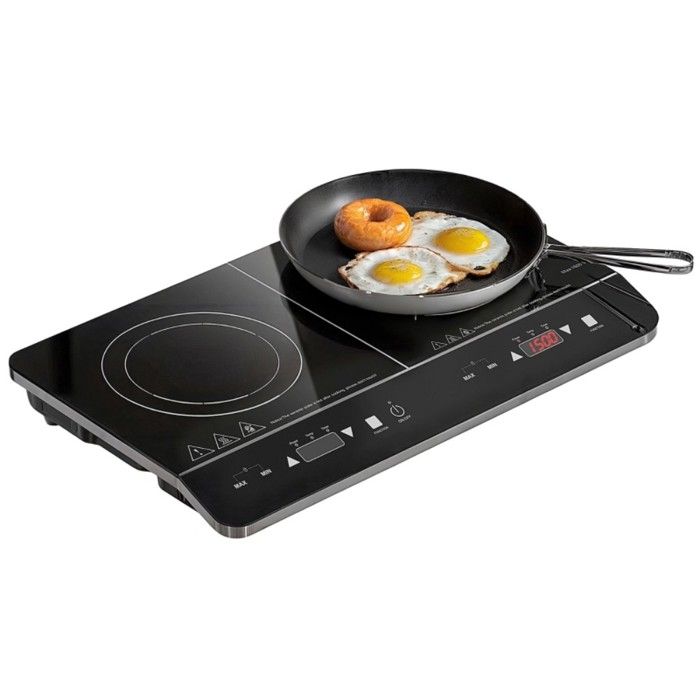 Plaque Induction Portable 2 Feux 3500W,8 Niveaux Puissance&10 ...