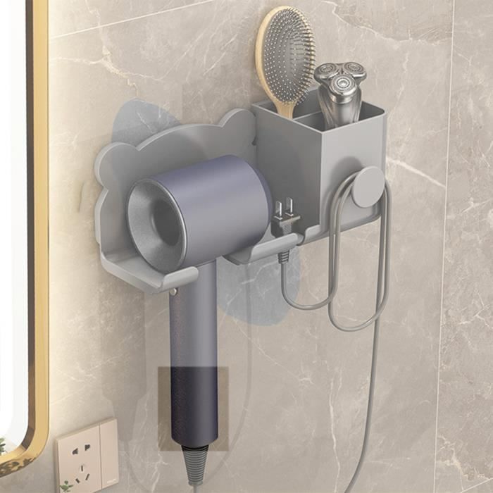 Support de sèche-cheveux, support de stockage de rasoir de peigne de ...