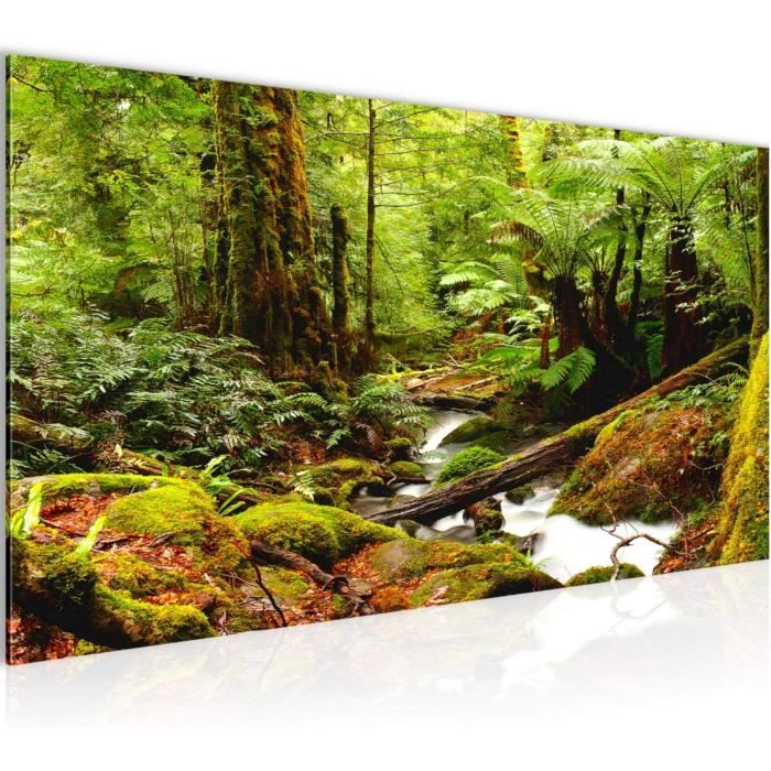 Tableau Décoration Murale Forêt Paysage Moderne - Toile Non Tissée ...