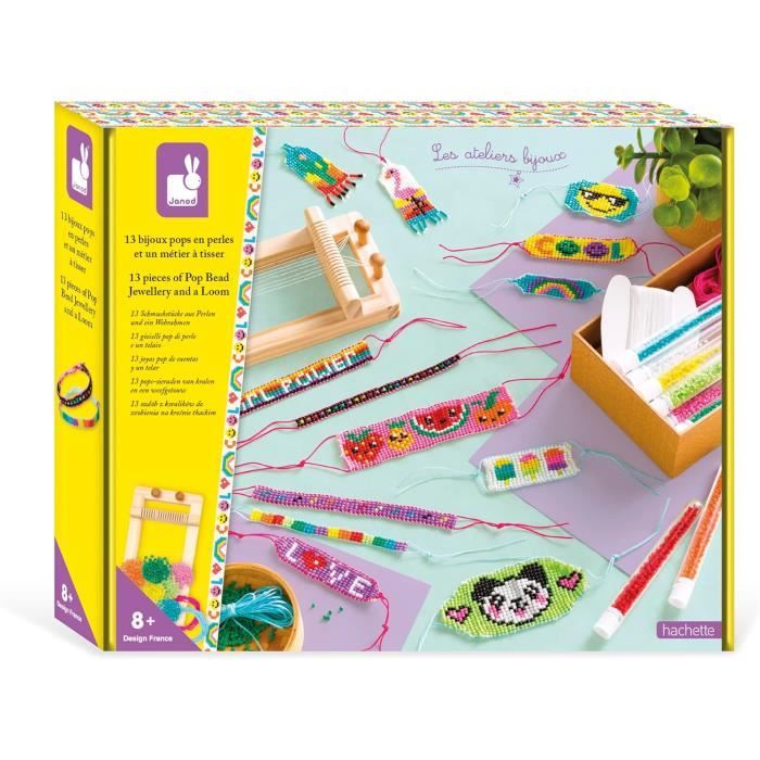 Coffret 13 Bijoux Pops À Créer + Métier À Tisser - Les Ateliers Bijoux - Kit Loisir Créatif ...