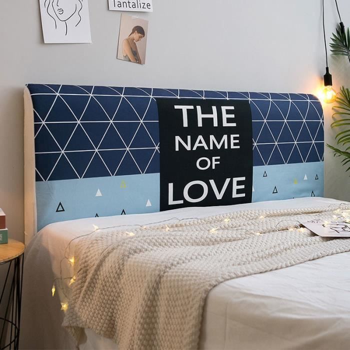 KOv-4086 Couvre-tête de lit dessin animé à carreaux couvre-lit Double pour la maison et le ...