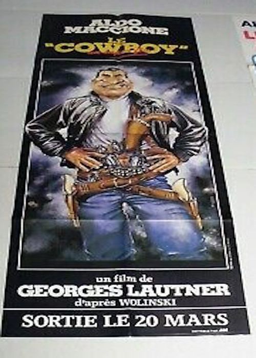 Affiche Originale de Cinéma - Le Cowboy - Aldo Maccione - 80x160cm - Cdiscount Maison