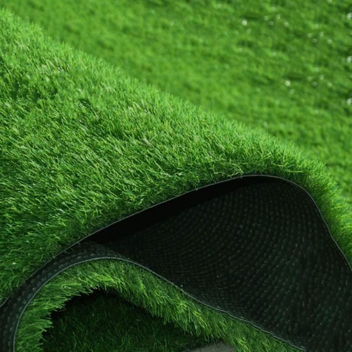 GAZON ARTIFICIEL WEWE Tapis d'herbe Artificielle,20mm Épaissir Tapis De Gazon avec Trous De ...