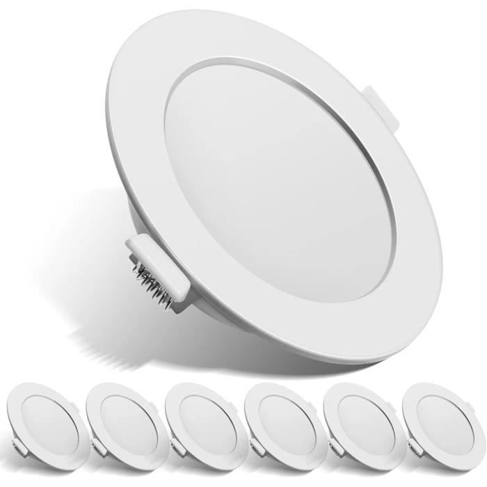 Spots Led Encastrable Extra Plat Dimmable 7W 600Lumen Equivalent 70W Ampoule 230V Ip44 Encastré ...