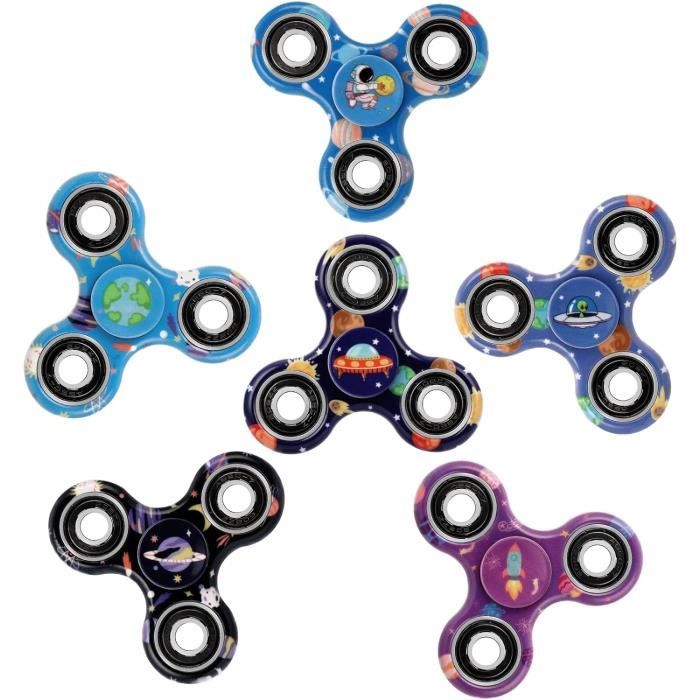 6 Pack De Spinners Spatiaux Pour Les Enfants, Jouets Fidget Sensoriels ...
