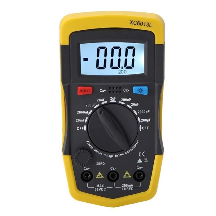 Compteur De Condensateur, Lcd Digital Capacitance Meter Testeur De ...