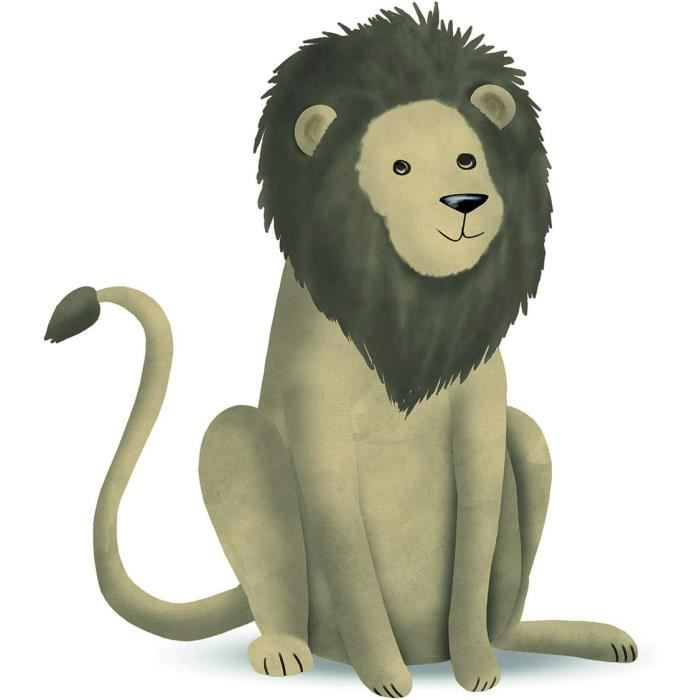 Cute Animal Lion | Poster Image Salon Chambre Décoration Impression Art ...