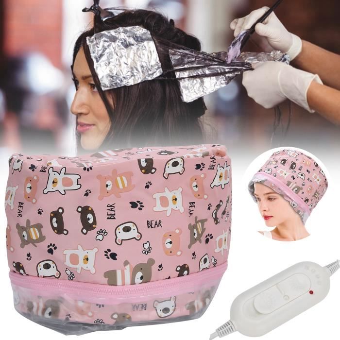 Bonnet chauffant pour traitement thermique des cheveux - ESTINK - 3 ...