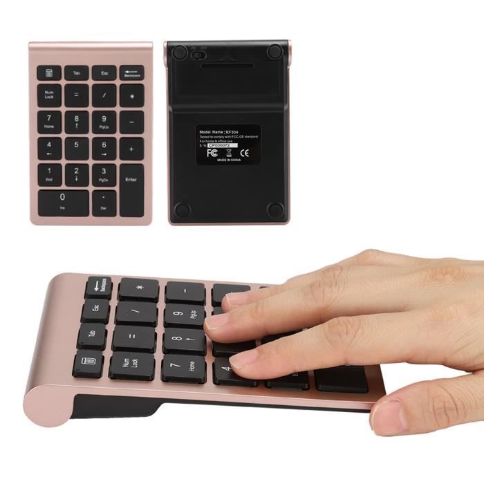Pavé numérique RF304 Clavier numérique 22 touches Mini clavier fil USB ...