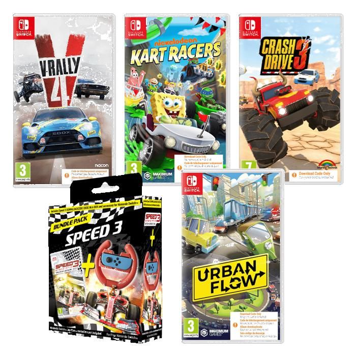 Pack de jeux de courses - Just For Games - Nintendo Switch - 5 jeux ...