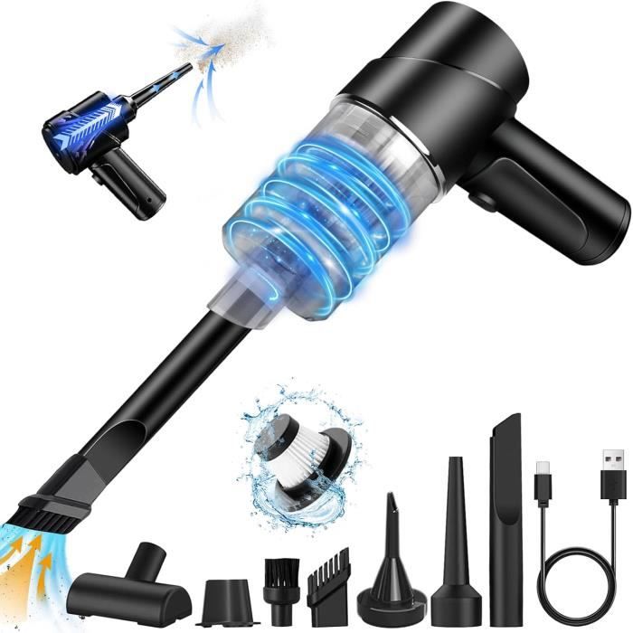 Aspirateur À Main Sans Fil 6000 Pa Mini 120 W 3 En 1 4000 Mah Air ...