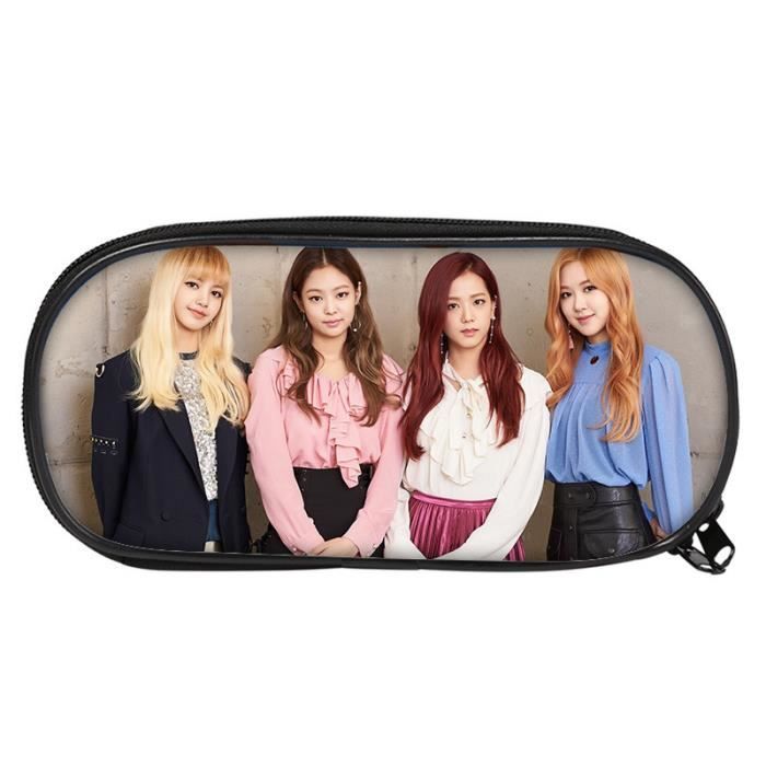 Trousse Scolaire - SHLK - Black Pink - Tissu Oxford - 21x10x5 cm ...