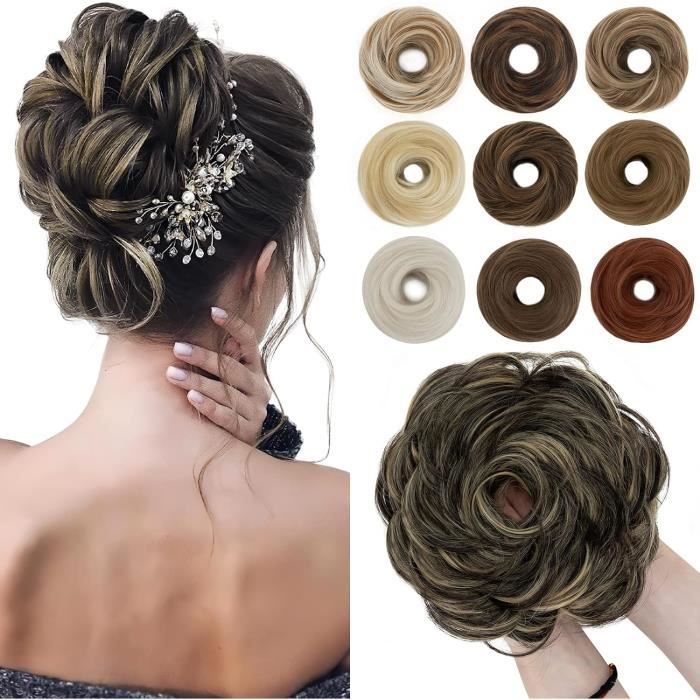 Extensions De Chignon Queue De Cheval 55G Chouchou Chignon Cheveux ...