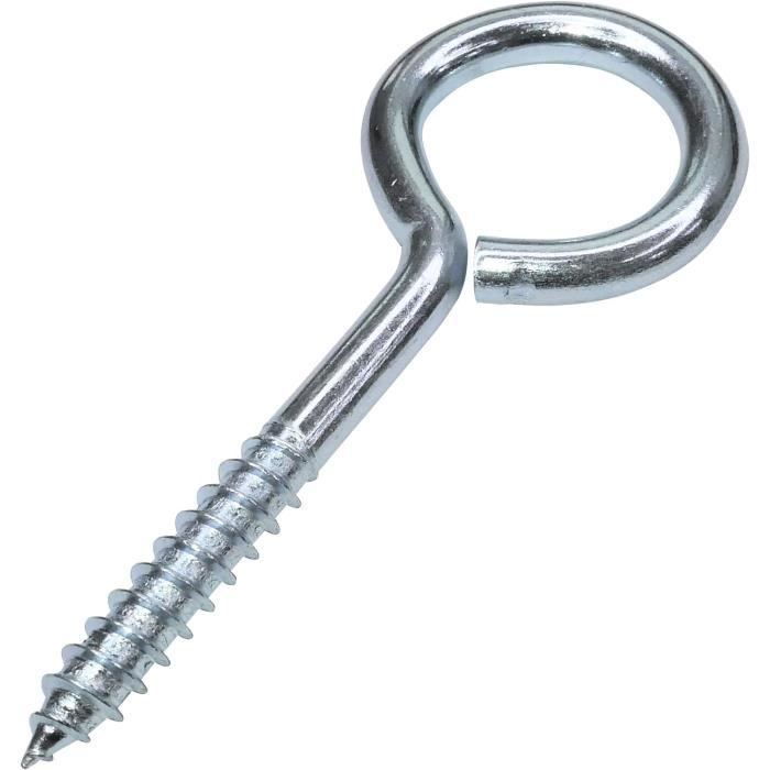 C47860 - Lot De 10 Pièces - Piton À Visser - Ø20X49Mm - En Acier Zingué ...