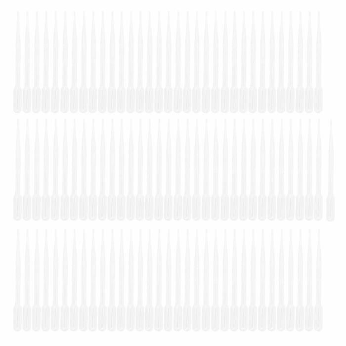 Pipettes Jetables - ATYHAO - 100 Pièces - Compte-gouttes en Plastique ...