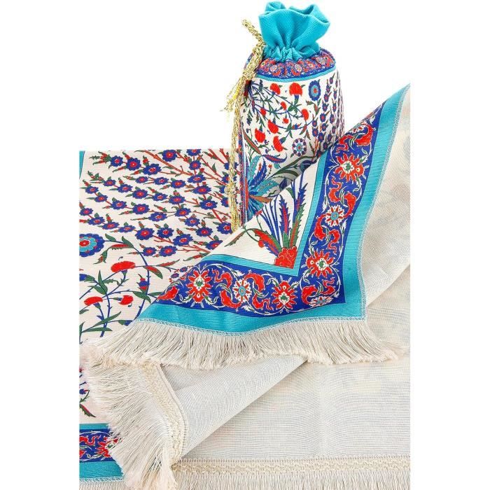 Ihvan Online Tapis De Prière Musulman Soyeux Avec Design Élégant ...