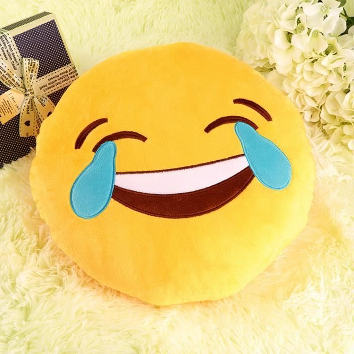 3 # Rire de larmes Belle Emoji Smiley Emoticon doux en peluche ronde ...