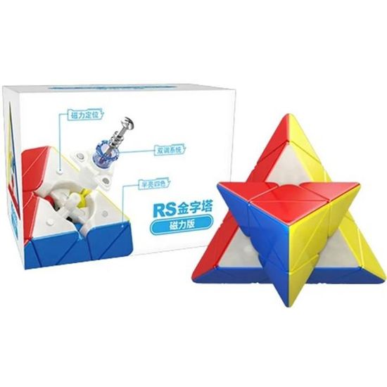 Cube Pyraminx - Moyu - Rs - Stickerless - Rotation Fluide - Matériaux ...