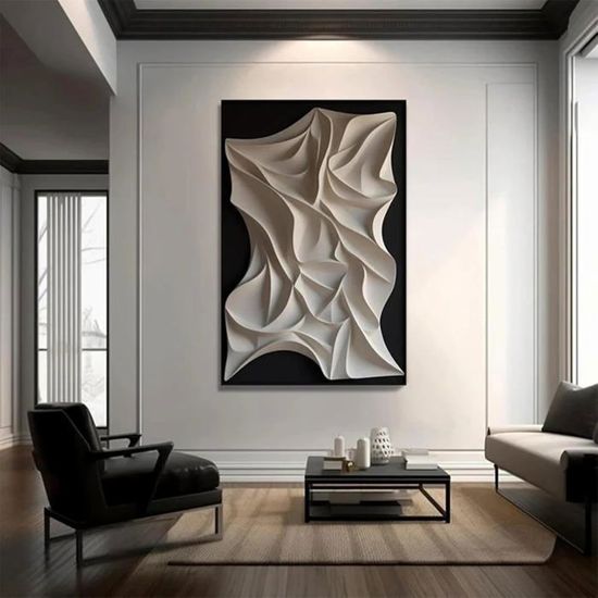 Affiches de vagues blanches irrégulières, style art mural moderne ...