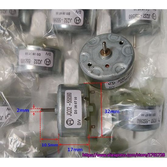 Micro moteur 500, JQ32-55I560, 12V, 5500rpm, silencieux, nouveauté - Cdiscount Bricolage