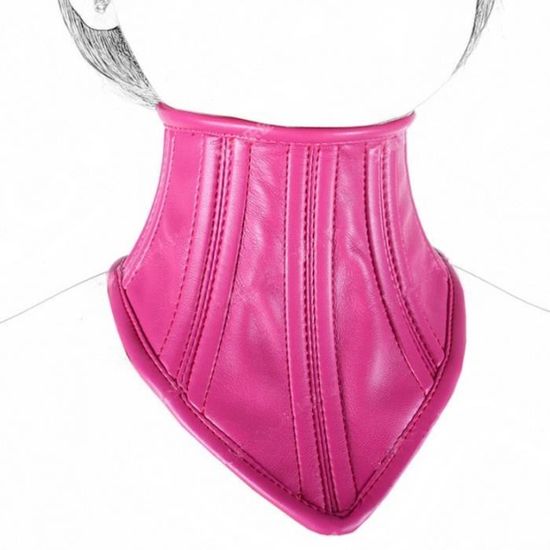 Collier de posture - BDSM - Rose - 15,5 cm de hauteur - Tour de cou ...