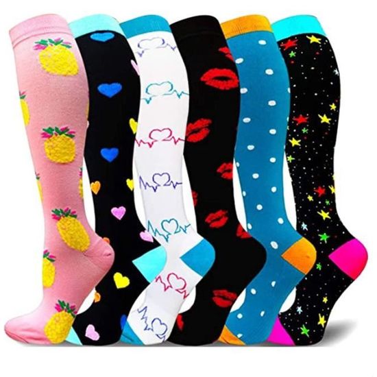 Chaussette de Compression bas de Contention Femme Homme,20-30 mmHg ...