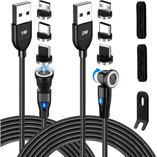 Chargeur Magnétique Usb C, 18W Câble Magnetique Charge Rapide 2A ...