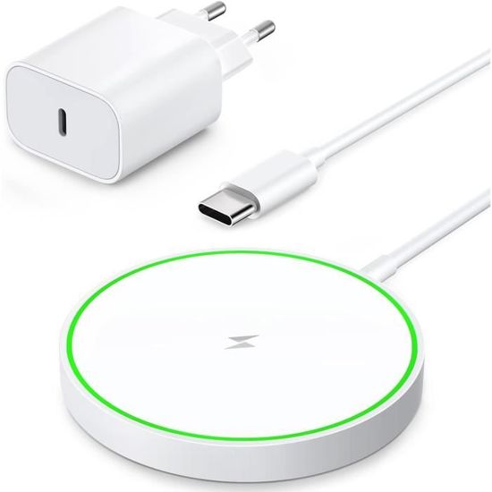 Magnétique Chargeur Induction Pour Iphone, 15W Rapide Chargeur ...