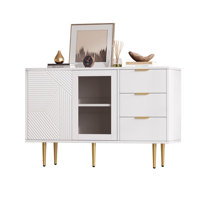 Meuble Buffet Bahut Bas Salon Salle A Manger Rangement-style Modern ...
