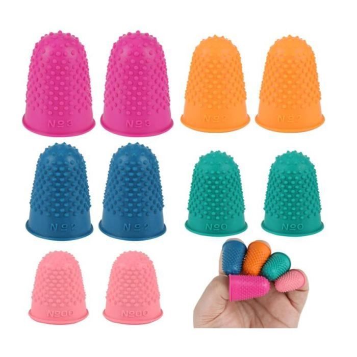 EFFACEUR - CORRECTEUR Doigtiers en Caoutchouc 10 PCS Bout de Doigt ...