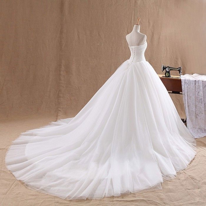 Robe de mariée 2025 été, traîne, blanche, simple, grande taille ...