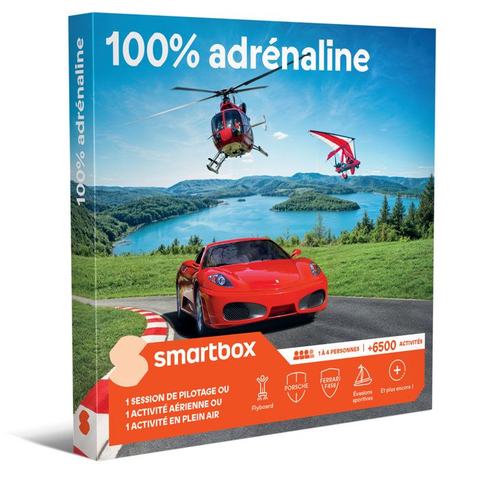 Coffret Cadeau SMARTBOX - 100% adrénaline - 1 expérience adrénaline ...
