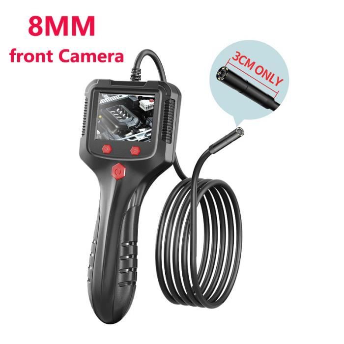 20m - Caméra frontale de 8 mm - 2.4'' IPS Screen Industrial Endoscope ...